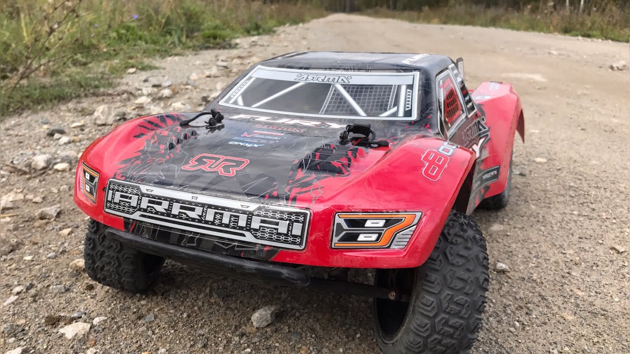 ARRMA Fury BLX (BLS) 2WD шорт корс валит на 3s!