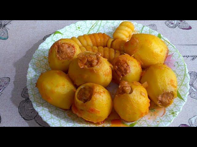 Картофель фаршированный мясом. Быстро, сытно и вкусно!