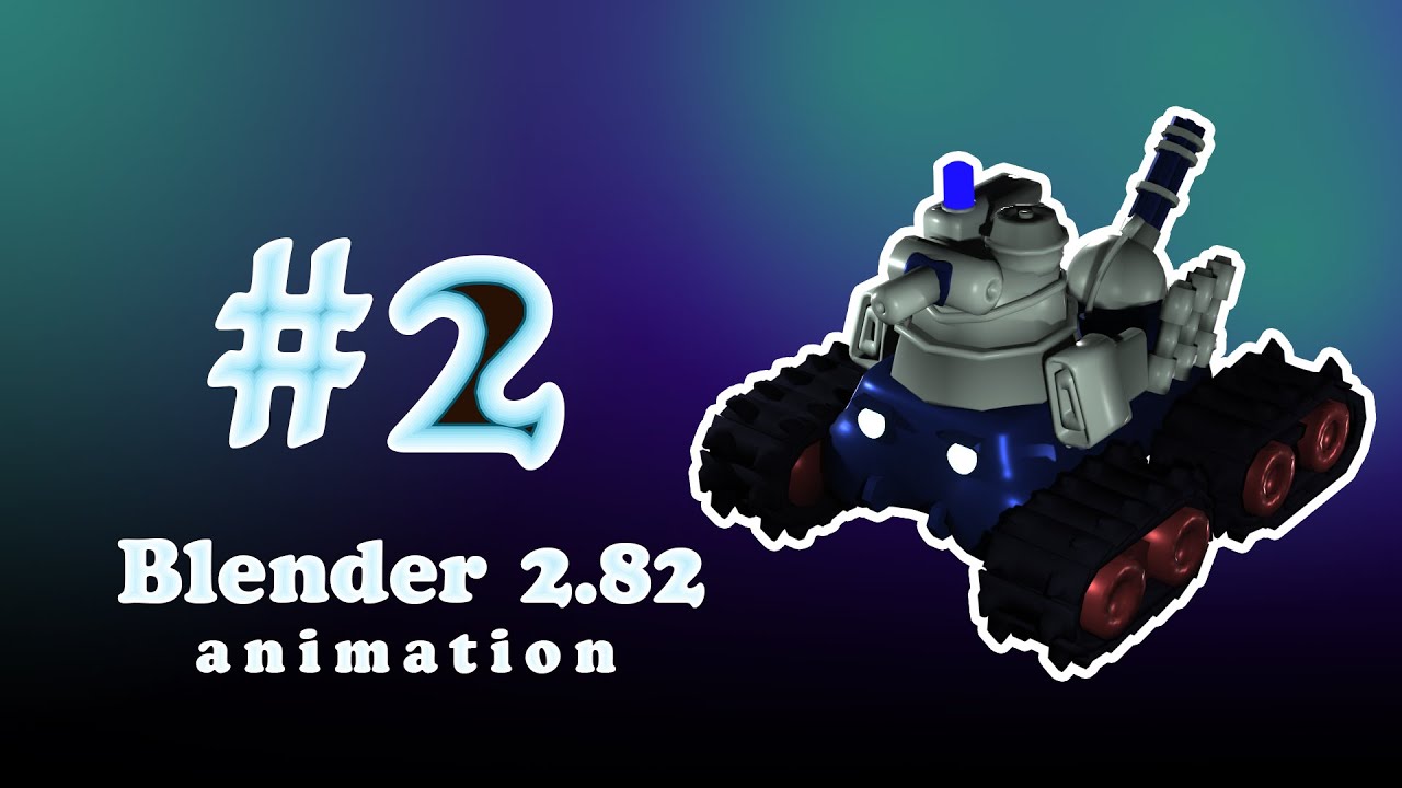 #2 танковая полиция - модель танка по референсу Blender 3d