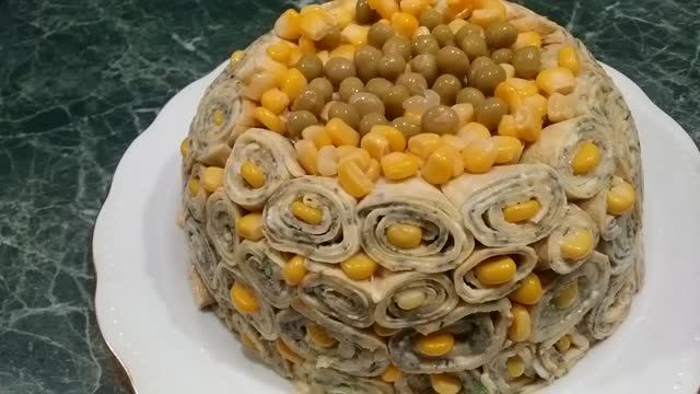 Ошеломляющий Салат "КРУЖЕВНЫЕ РОЗЫ" на новый год 2019