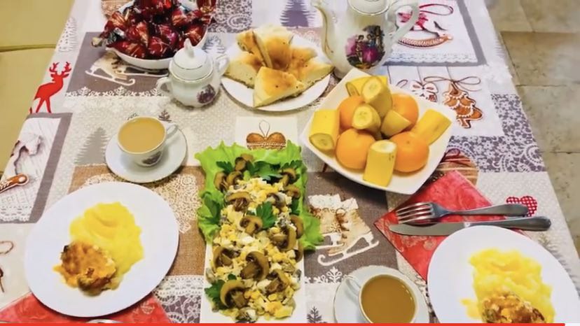 Салат грибной с ананасами ??????