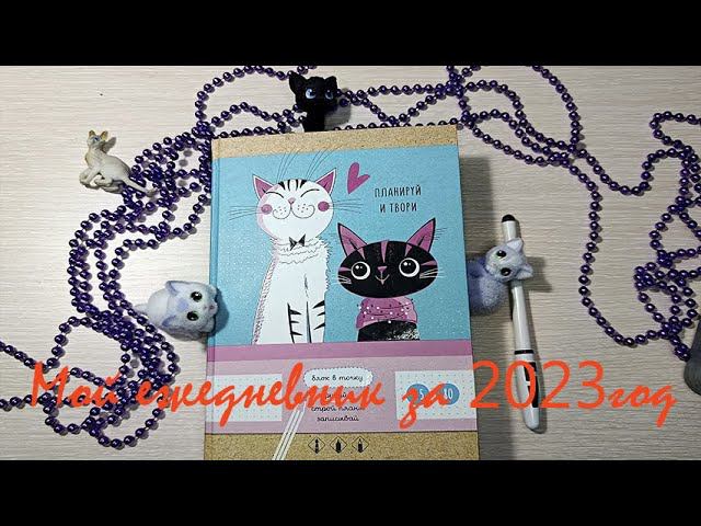 Обзор моего ежедневника за 2023 год.