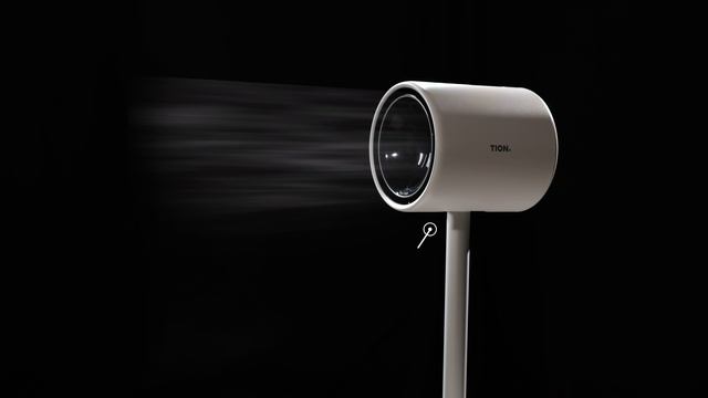 Тихий и мощный напольный вентилятор TION Tulip с функцией 3D-обдува. Имитация бриза и ночной режим.