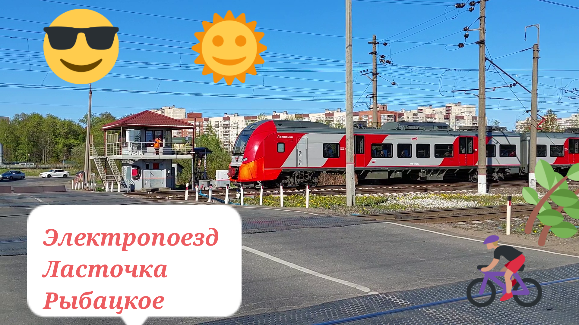 Ураган на рельсах: Ласточка против железнодорожного переезда в Рыбацком!