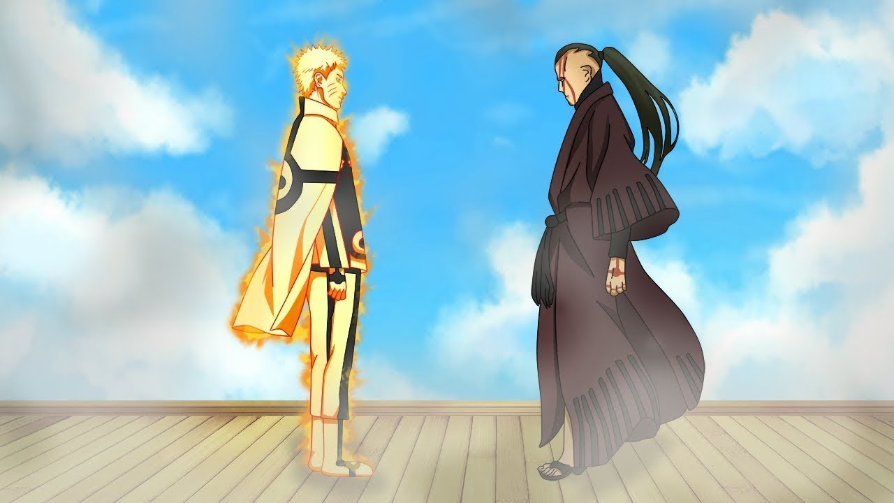 Наруто и Саске против Джигена (Аниме и Манга)