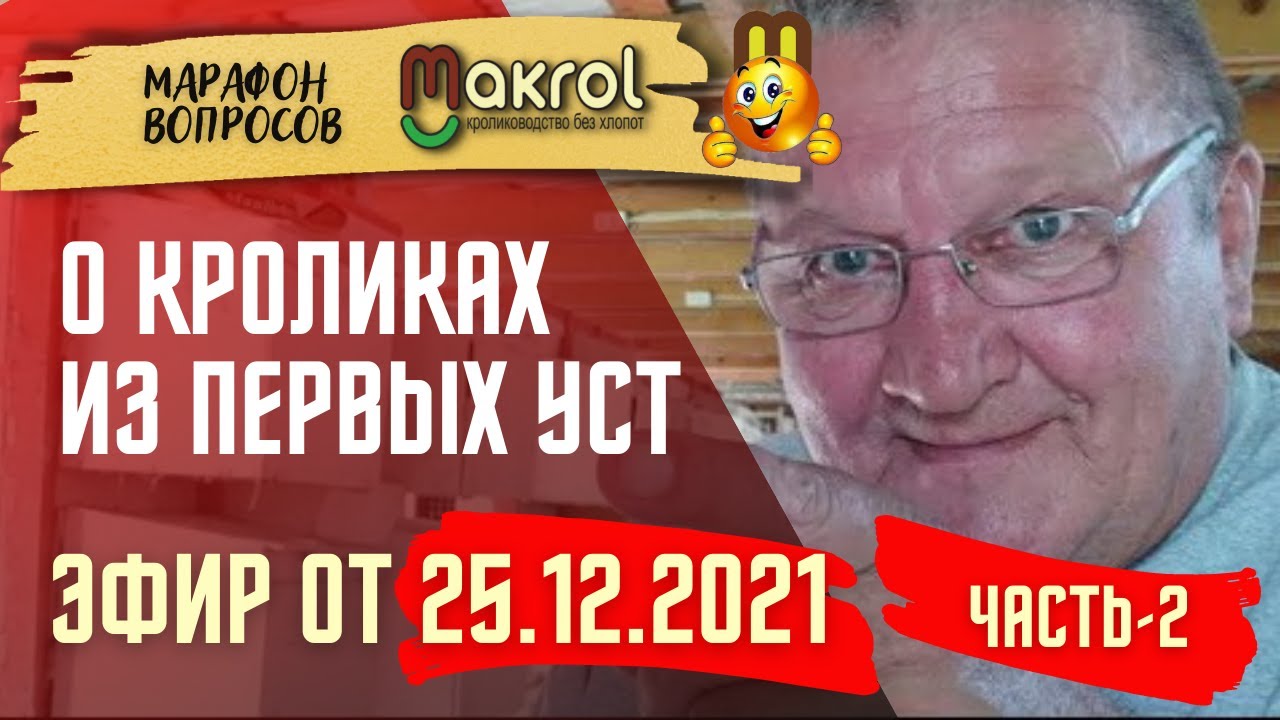 ?25.12.2021 часть-2?Кролиководство ✅Субботний МАРАФОН ВОПРОСОВ Макляк Макрол.mp4