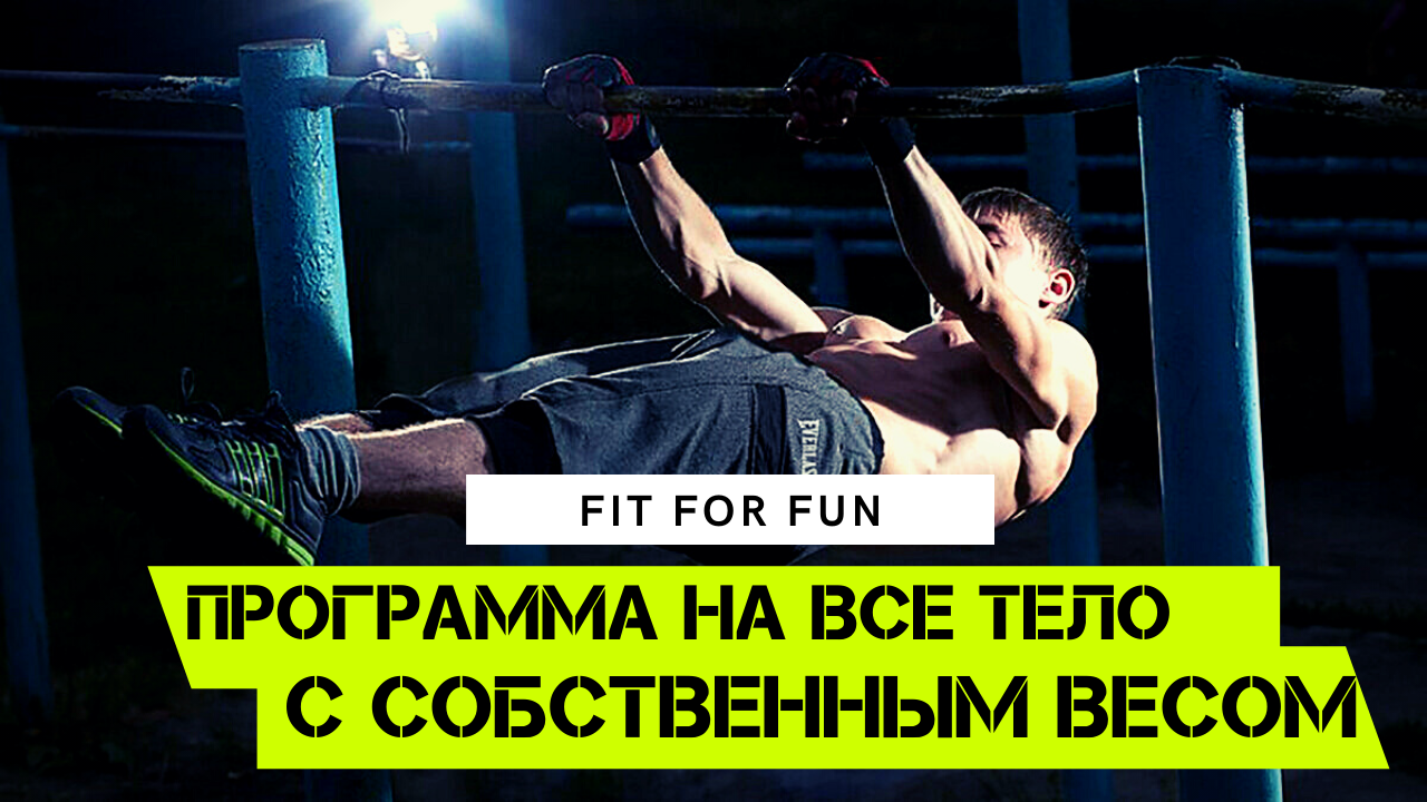 Программа тренировок с собственным весом на все тело или как прокачать себя в домашних условиях