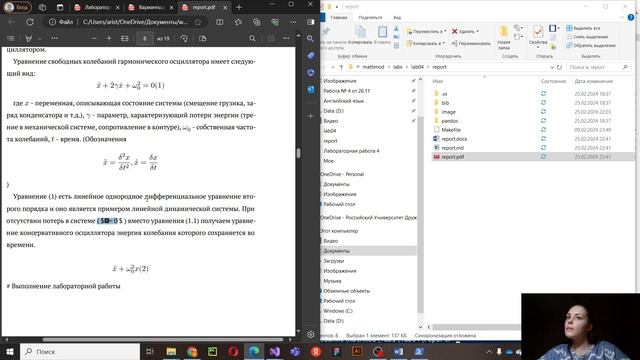 Математическое моделирование. Лабораторная работа №4. Отчет