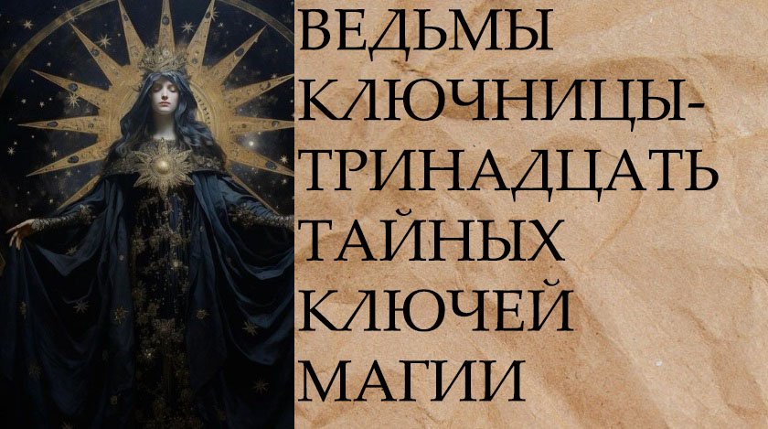ВЕДЬМЫ КЛЮЧНИЦЫ …ТРИНАДЦАТЬ ТАЙНЫХ КЛЮЧЕЙ МАГИИ…