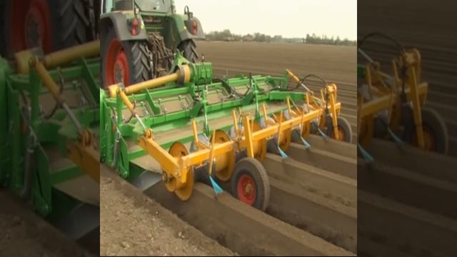 Культиватор и грядообразователь роликовый прицепные к трактору, обработка почвы видео.mp4
