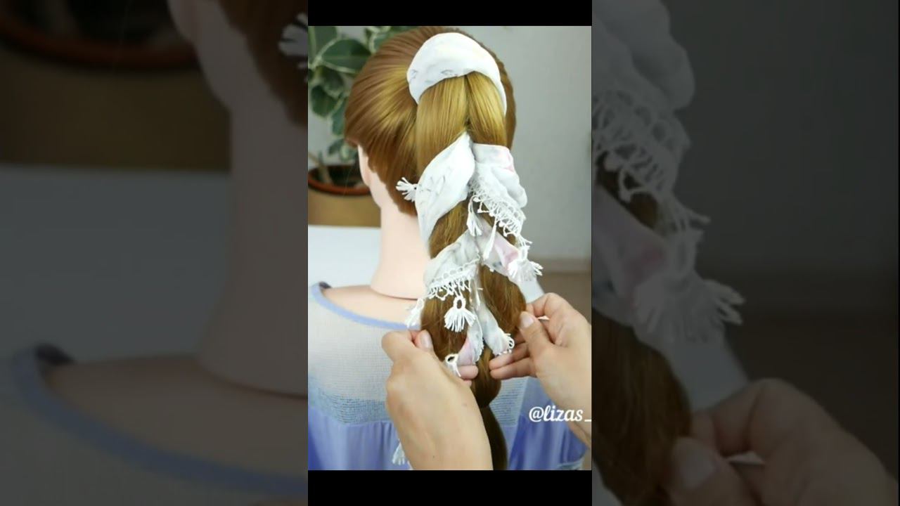 SUPER EASY BRAID from PONYTAIL and SCARF