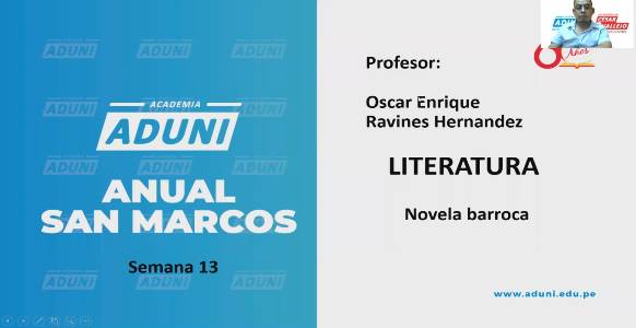 San Marcos Anual 2021 | Semana 13 Literatura Sesión 01