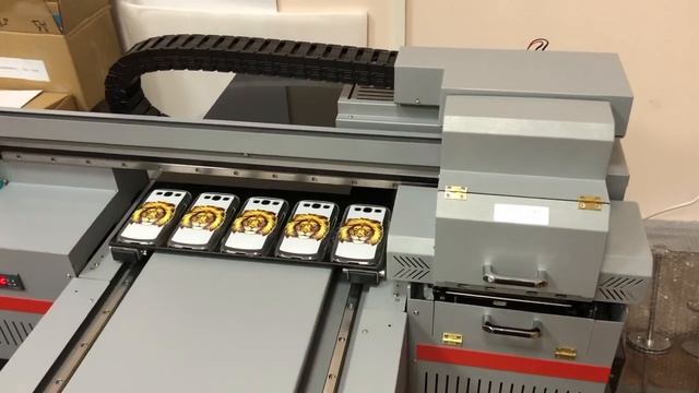 УФ принтер FS-4060uv печать объемного изображения с лаком