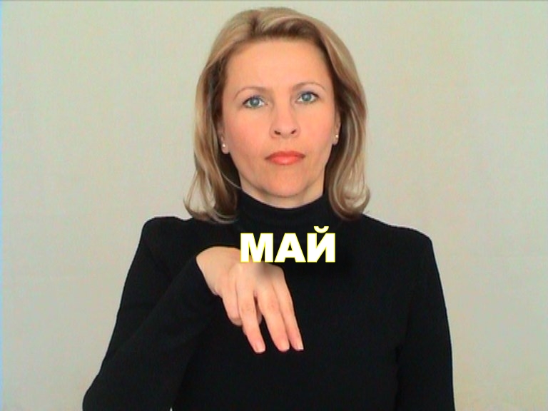 ЖЕСТОВЫЙ ЯЗЫК. СЛОВАРЬ. Май