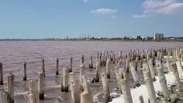 Розовое озеро в Крыму место известное ещё Римлянам