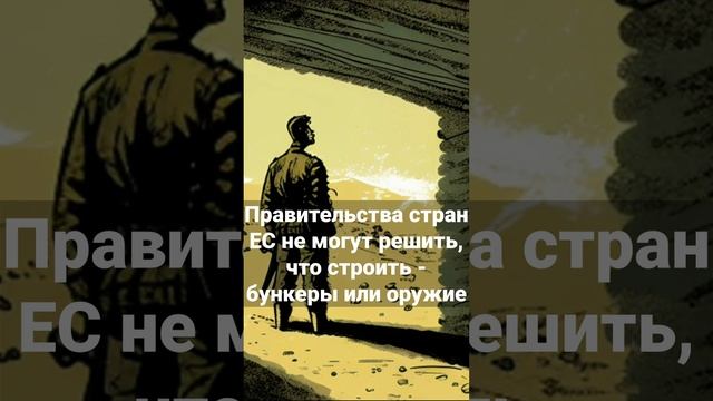 Правительства стран ЕС не могут решить, что строить - бункеры или оружие