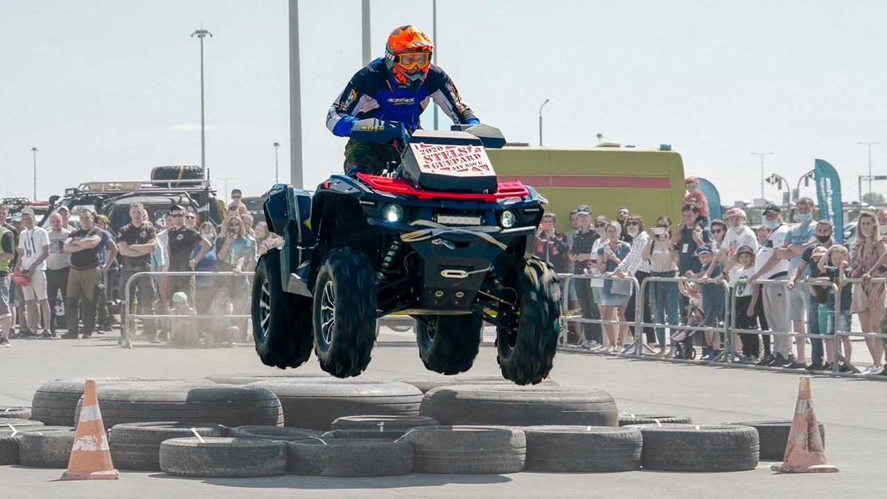 квадроцикл на трассе ДЖИП-ТРИАЛА "EXPO OFF ROAD FEST 2021» Шоу-выставка КАЛИБР 20.21