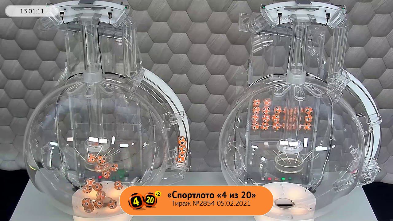 Столото представляет | Лотерея «Спортлото «4 из 20». Тираж №2854  от 05.02.2021 г.