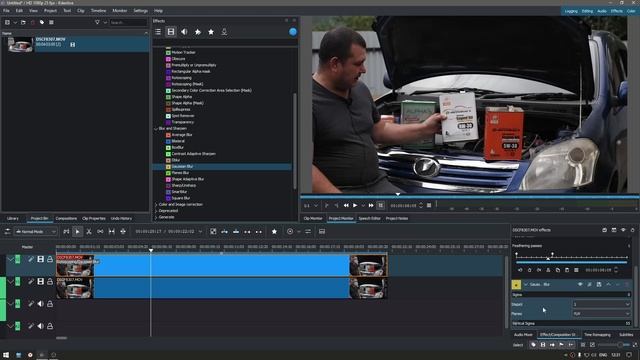 Как размыть любой объект в KDENLIVE - простой урок