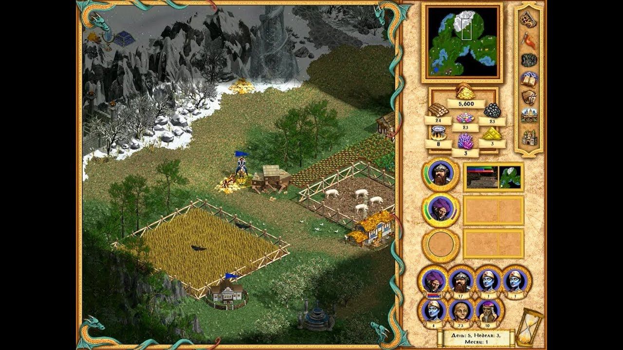 Герои меча и магии 4. Сложность 200%. Порядок. Покорение четырех озер. Часть2.