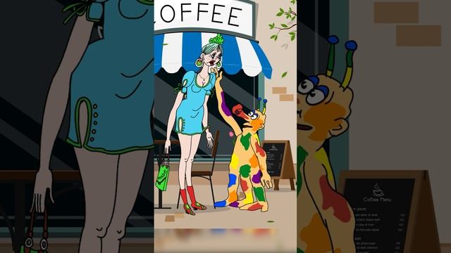 Контакт с сюрпризом #shorts #мультик #анекдот # юмор