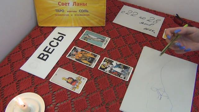 7 - ВЕСЫ - прогноз ТАРО - с  22.01.2024г. по  28.01.2024г. + Послание от Высших Сил.