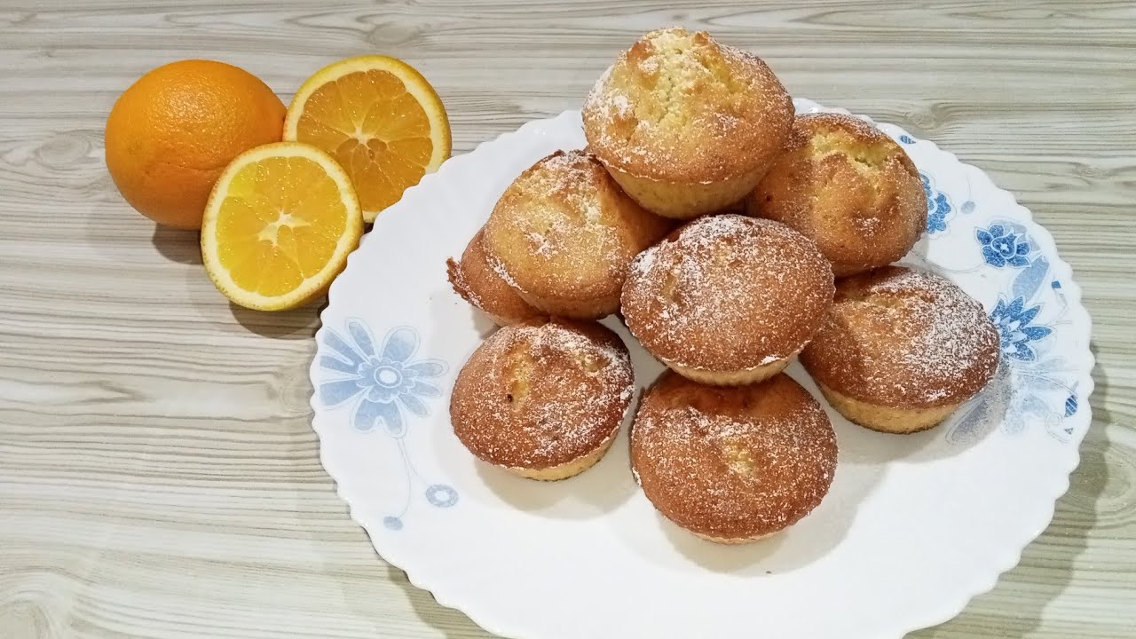 Апельсиновые кексы с восхитительным ароматом