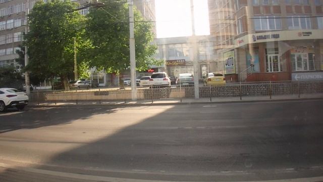 Калининград  на трамвае от Драмтеатра до Южного вокзала