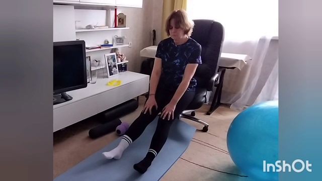 Часть 2. ЛФК для суставов ног после эндопротезирования и травм. Сидя на стуле.