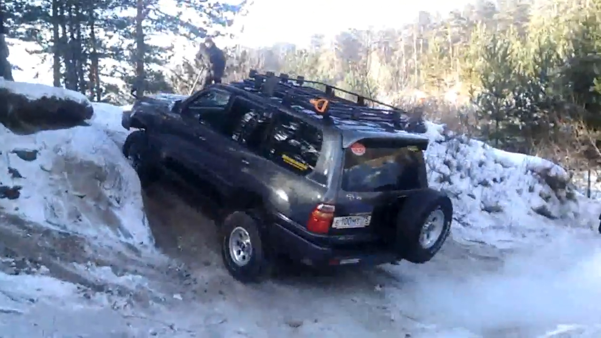 23 февраля 2016 г.  Подготовка трассы к джип-спринту. UAZ Patriot, Land Cruiser 100, Lexus LX470