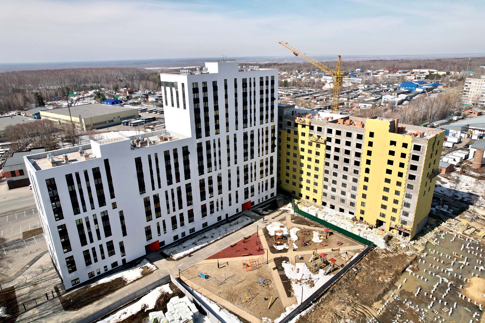 Ход строительства крупным планом ЖК "Мой квартал", 2 очередь. Утепляем фасады