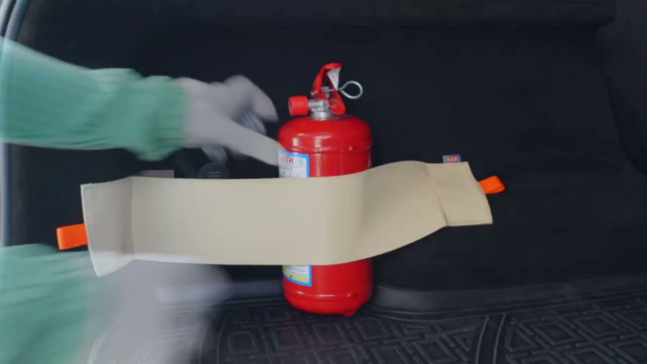 Багажный ремень "Макси" для крепления вещей в автомобиле, цвет бежевый. Промо-ролик.