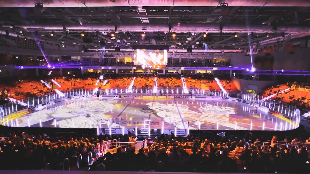 Предматчевое хоккейное шоу. 3D mapping. ХК "Трактор". Октябрь 2022.