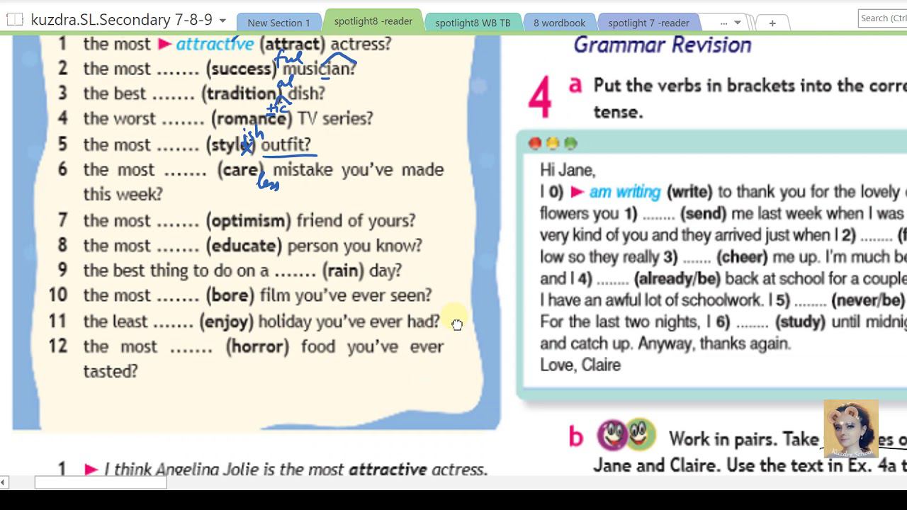 12.Spotlight 8. Module 1. Unit 1f English in Use