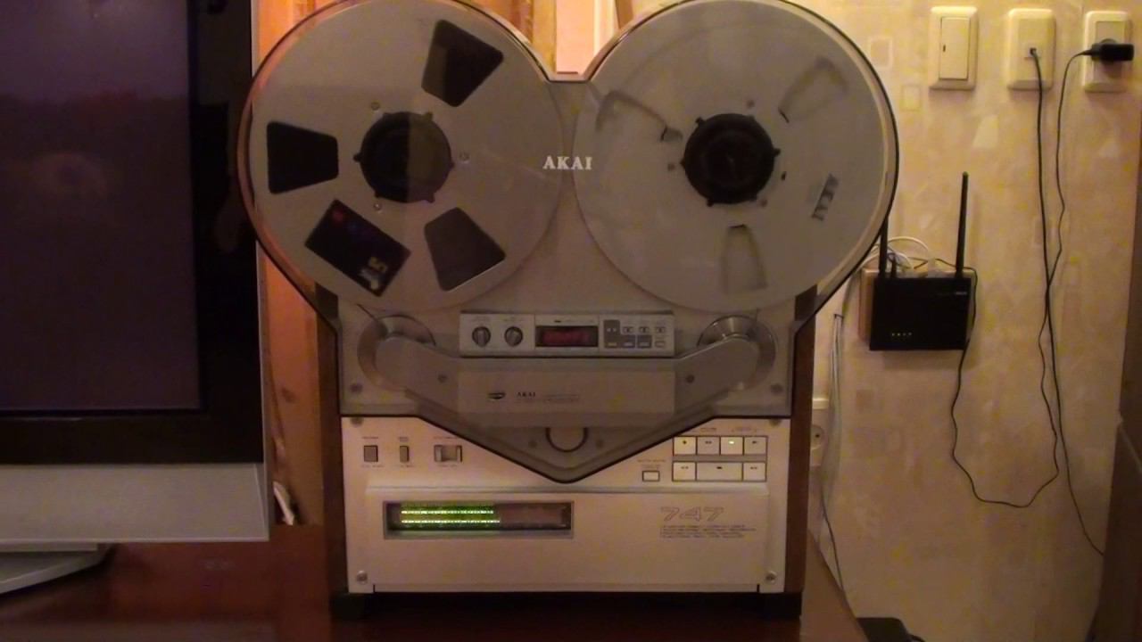 AKAI 747 работа автореверса.