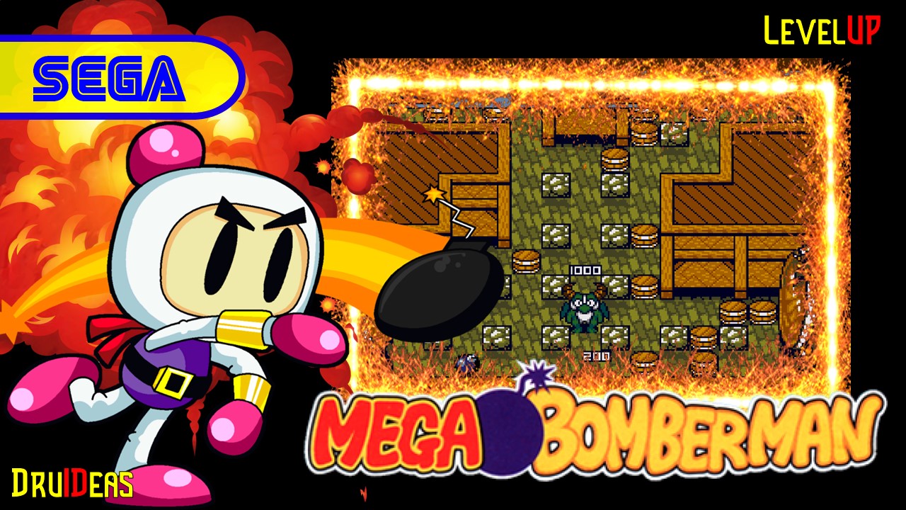 MEGA BOMBERMAN | МЕГА БОМБЕРМЕН | LEVEL 1 | DruIDeas | LEVEL UP | SEGA