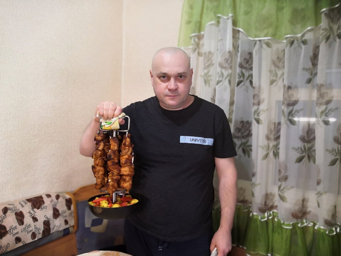 Свиная грудинка жареная в тандыре.