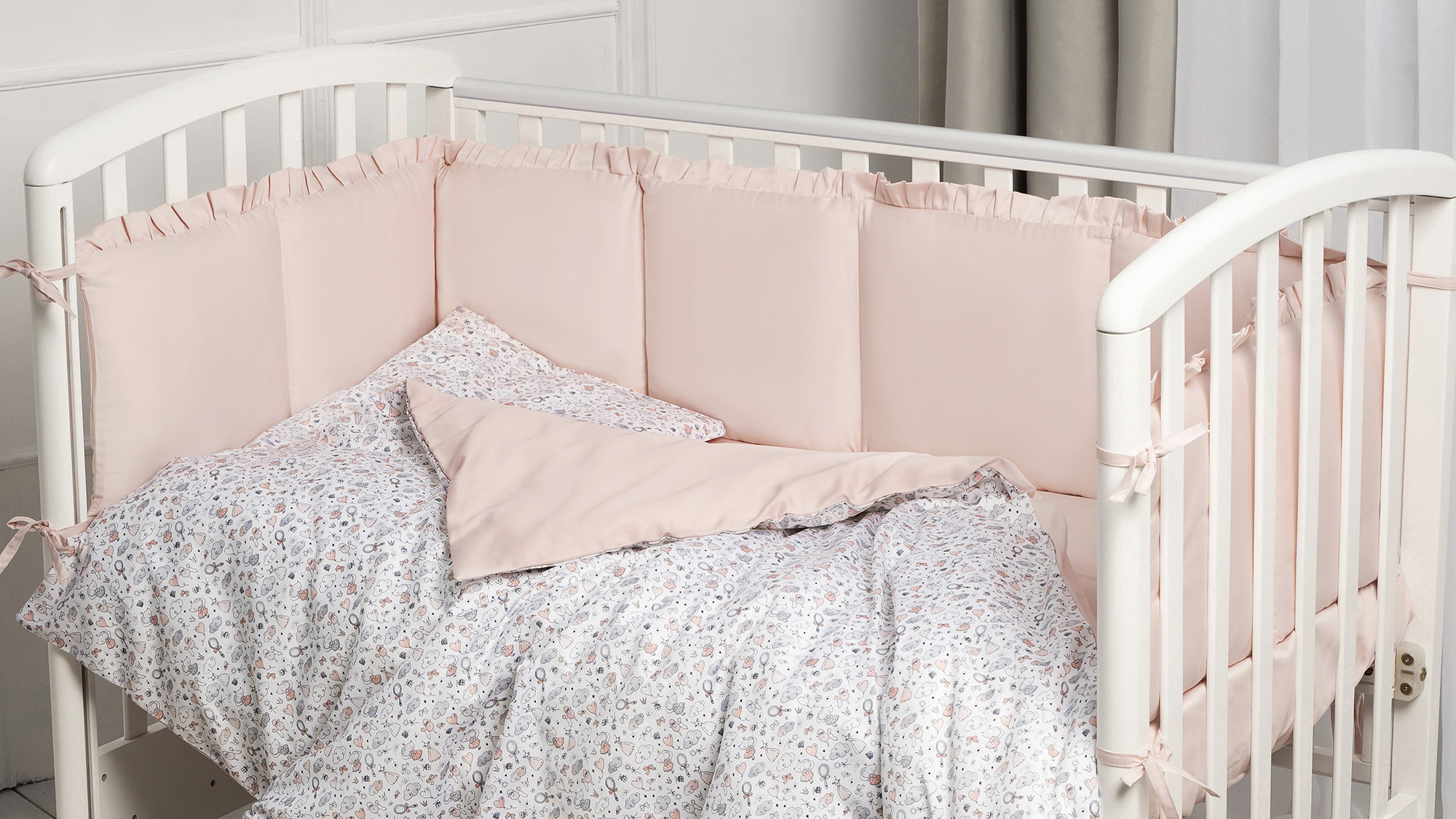 Детское постельное белье Perina. Комплект в кроватку Lovely Dream Princess.