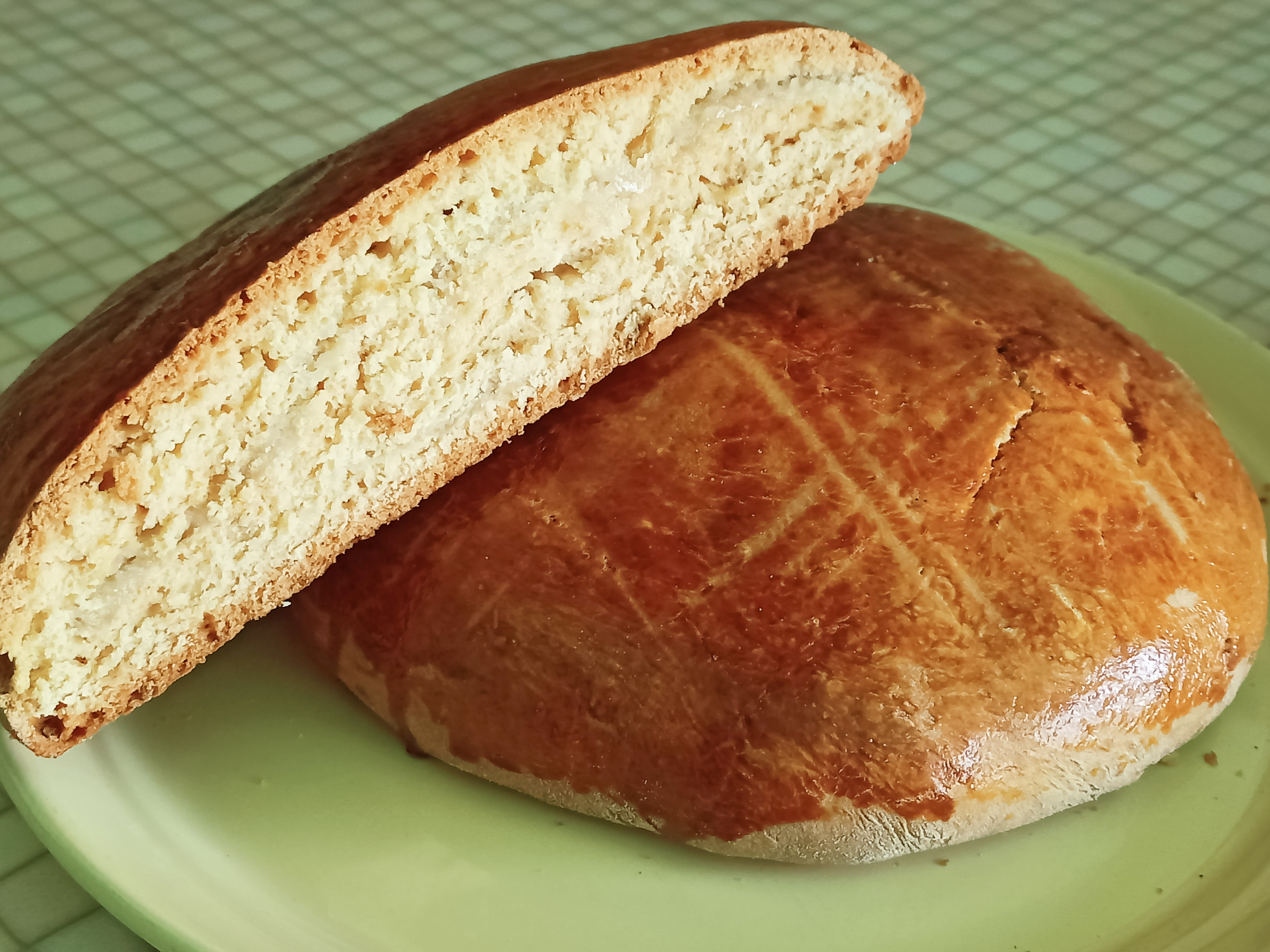 Круглый пирог!Простой рецепт Кяты на кефире ! Гата ,Кята ,Када,название разные а выпечка одна!