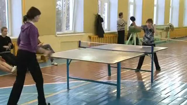 Соревнования по настольному теннису.- Декабрь 2010 год.