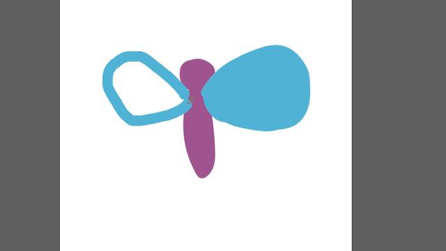 Рисуем бабочку детям часть 5