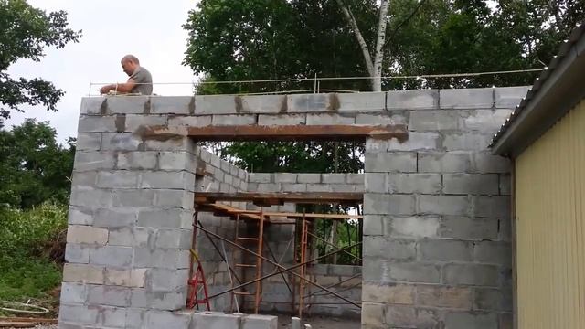 СТРОИМ ДОМ ИЗ ПЕНОБЛОКОВ / 1-Й ЭТАЖ