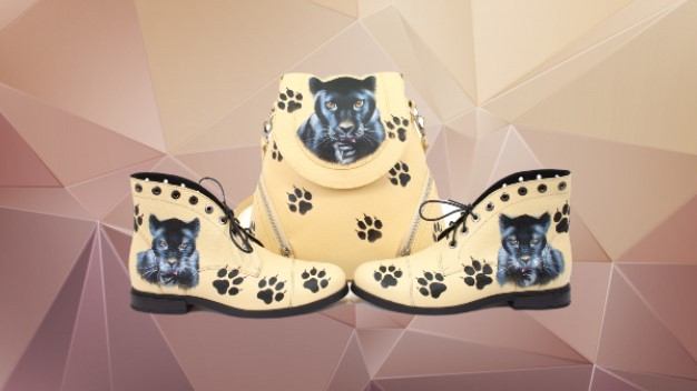 Женский рюкзак и ботинки "Багира" Pelle Volare