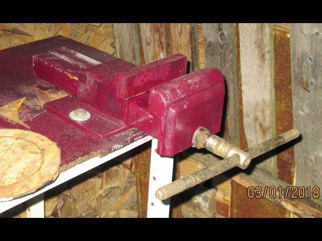 homemade vise part 2 тиски своими руами