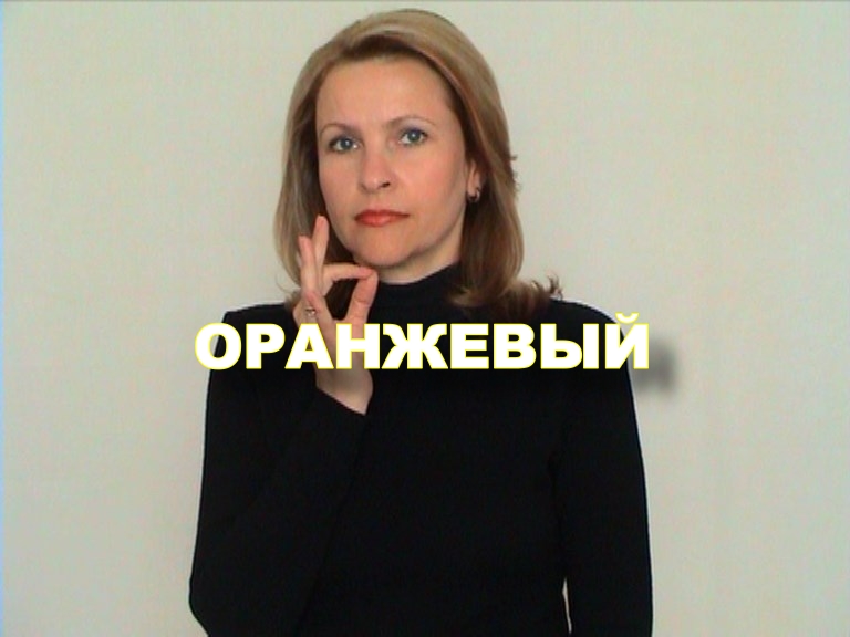 ЖЕСТОВЫЙ ЯЗЫК. СЛОВАРЬ. Оранжевый