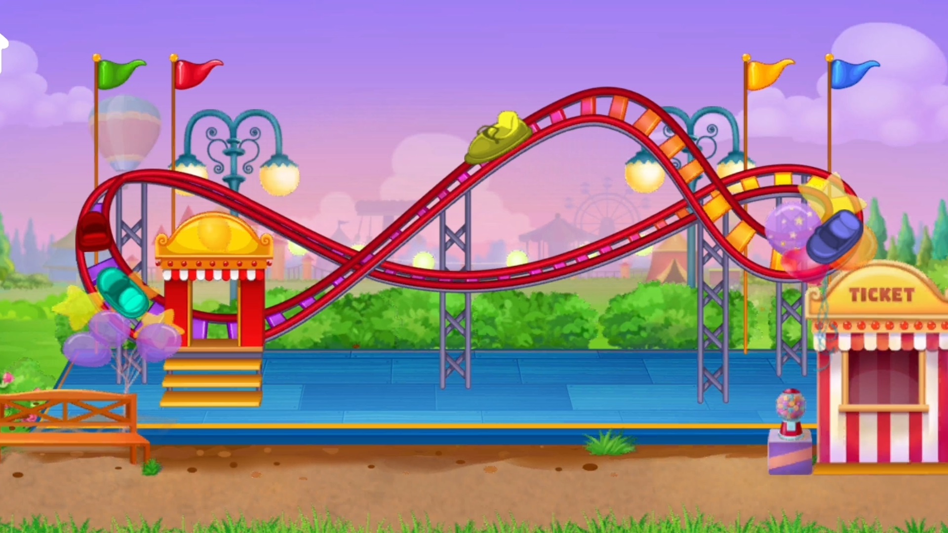 Строим американские горки | Мультфильм Стройка для детей