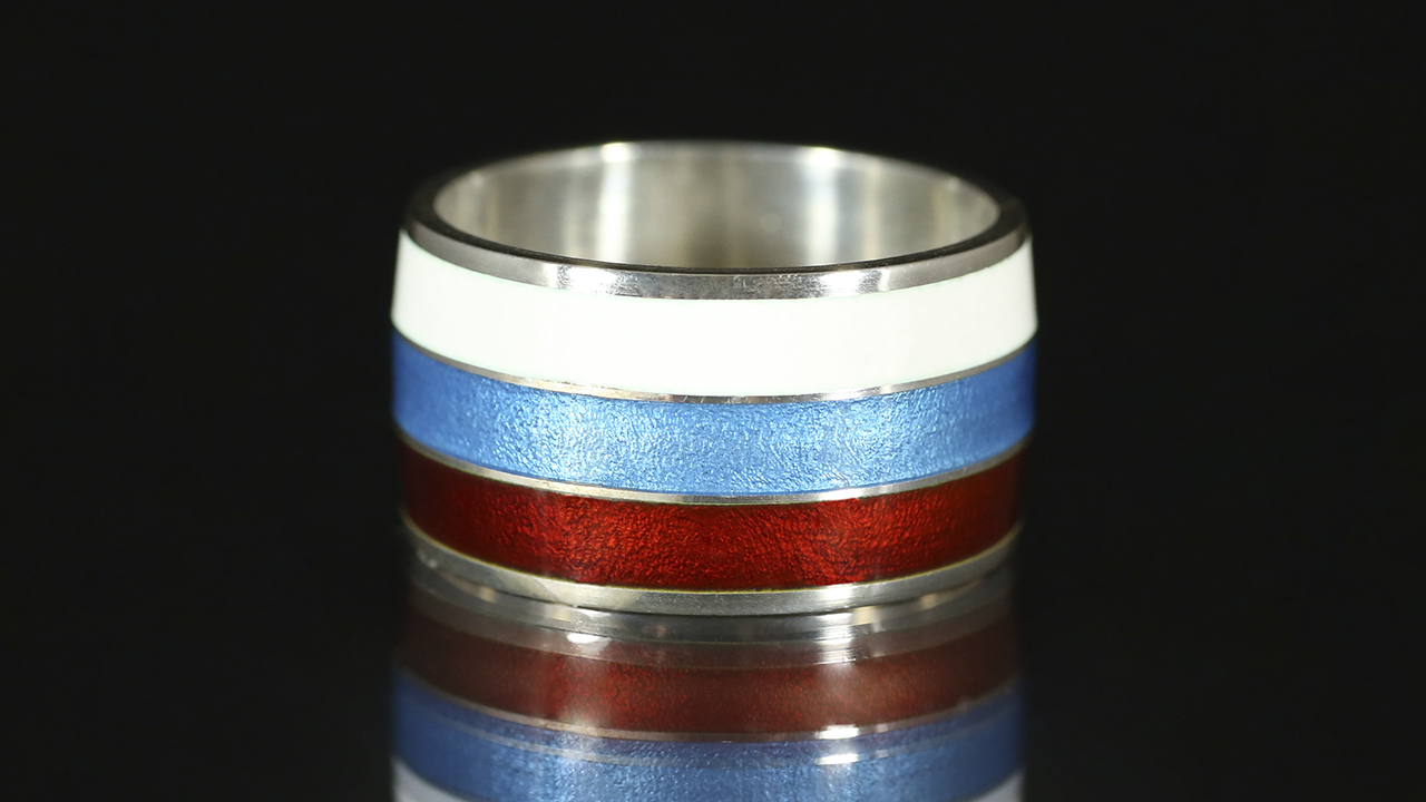 Кольцо флаг России