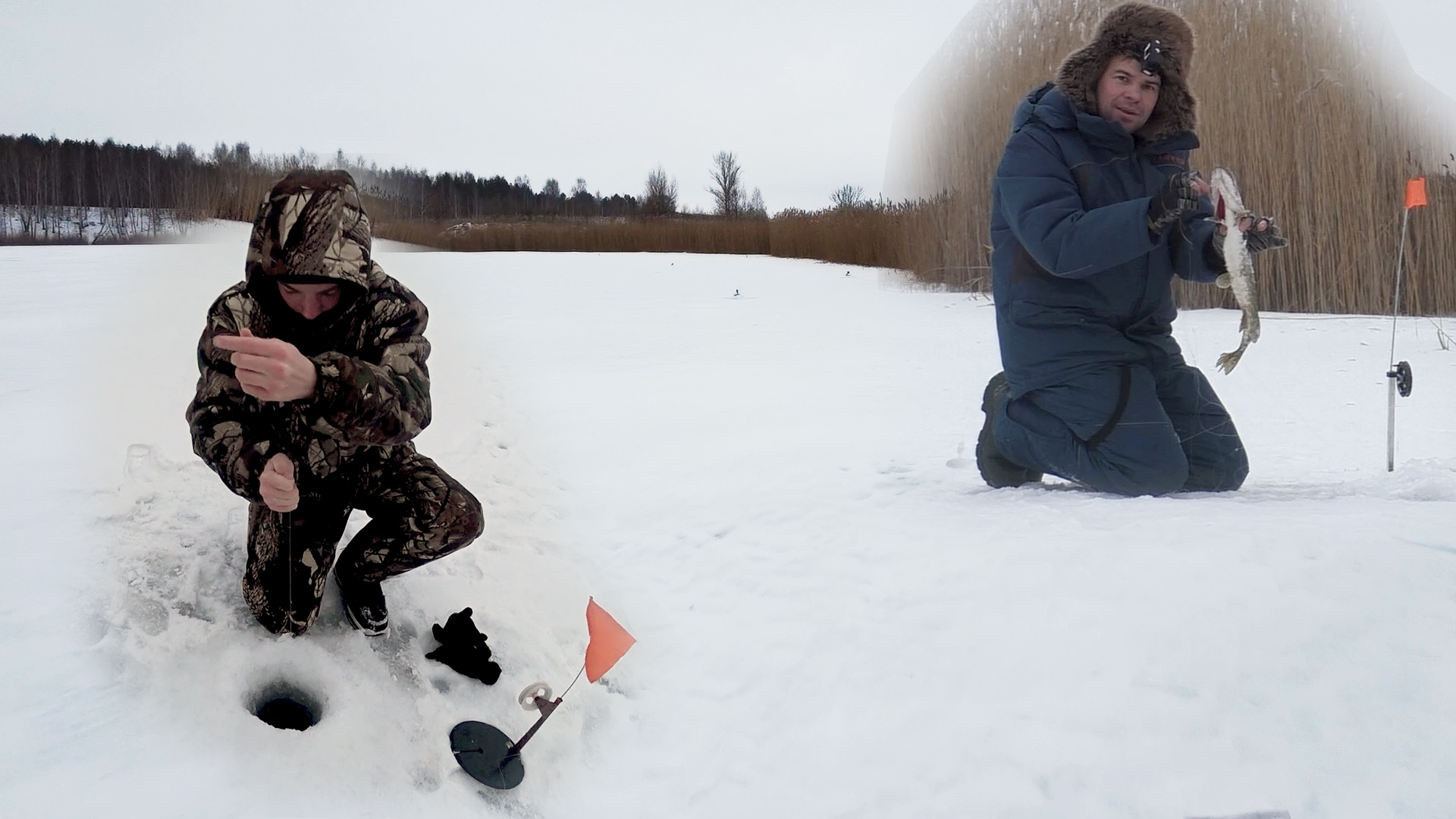 У природы нет плохой погоды, но мы в нее попадаем. Рыбалка на жерлицы