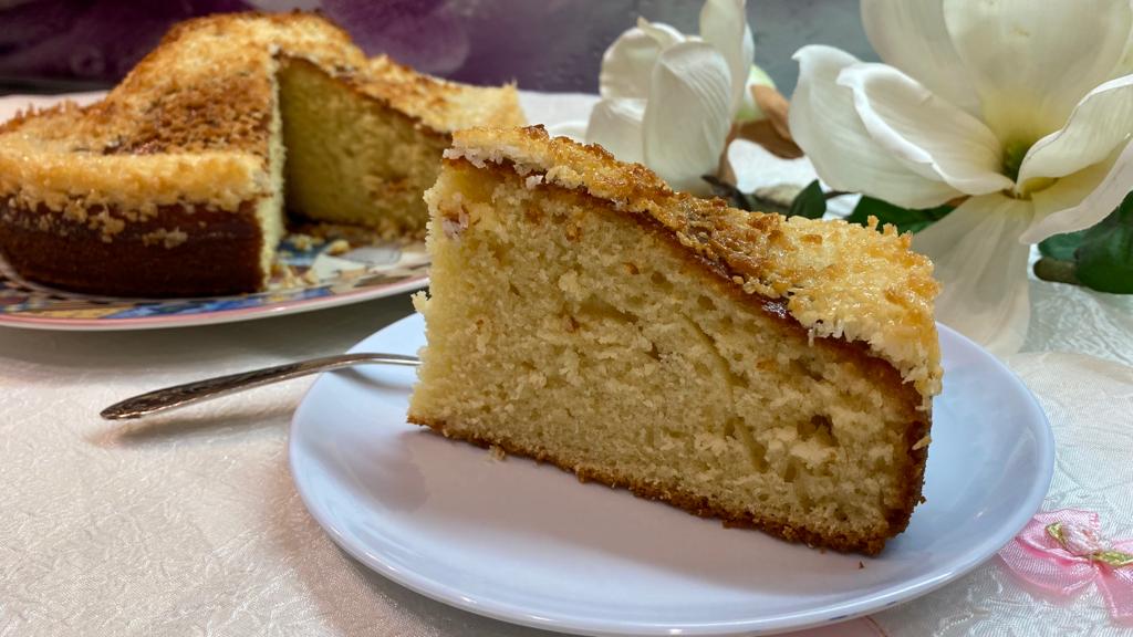 Пирог "Мечта" или "Датский пирог" с кокосовой стружкой - объедение!