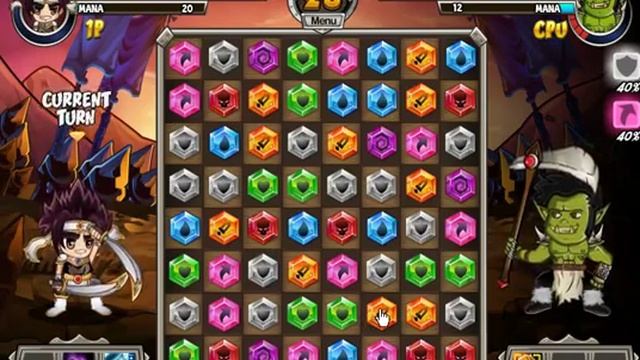 Jewels Hero - WARRIOR vs ORC - Три в ряд